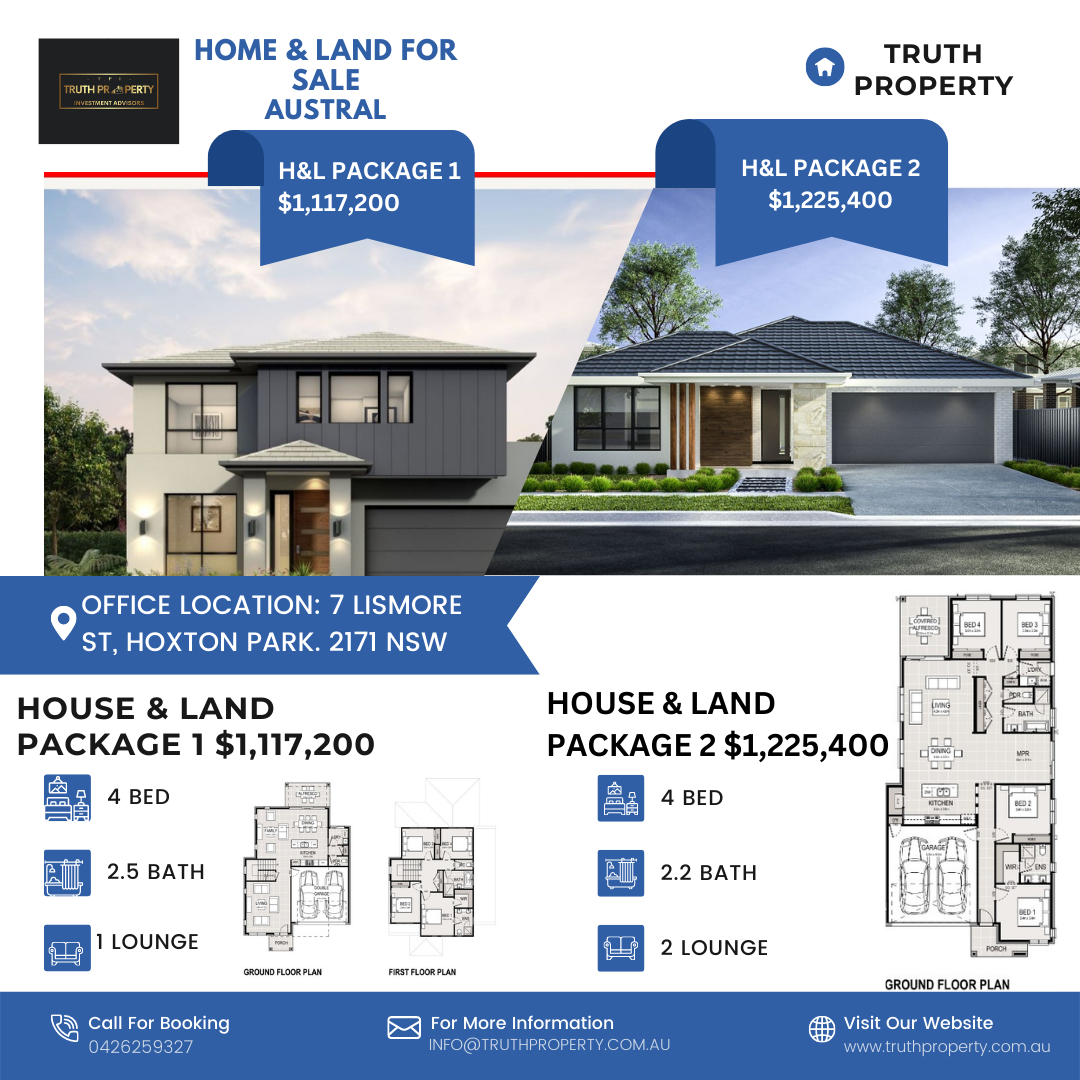 Just In Austral Home and Land Packages | Truth Group Pty Ltd
